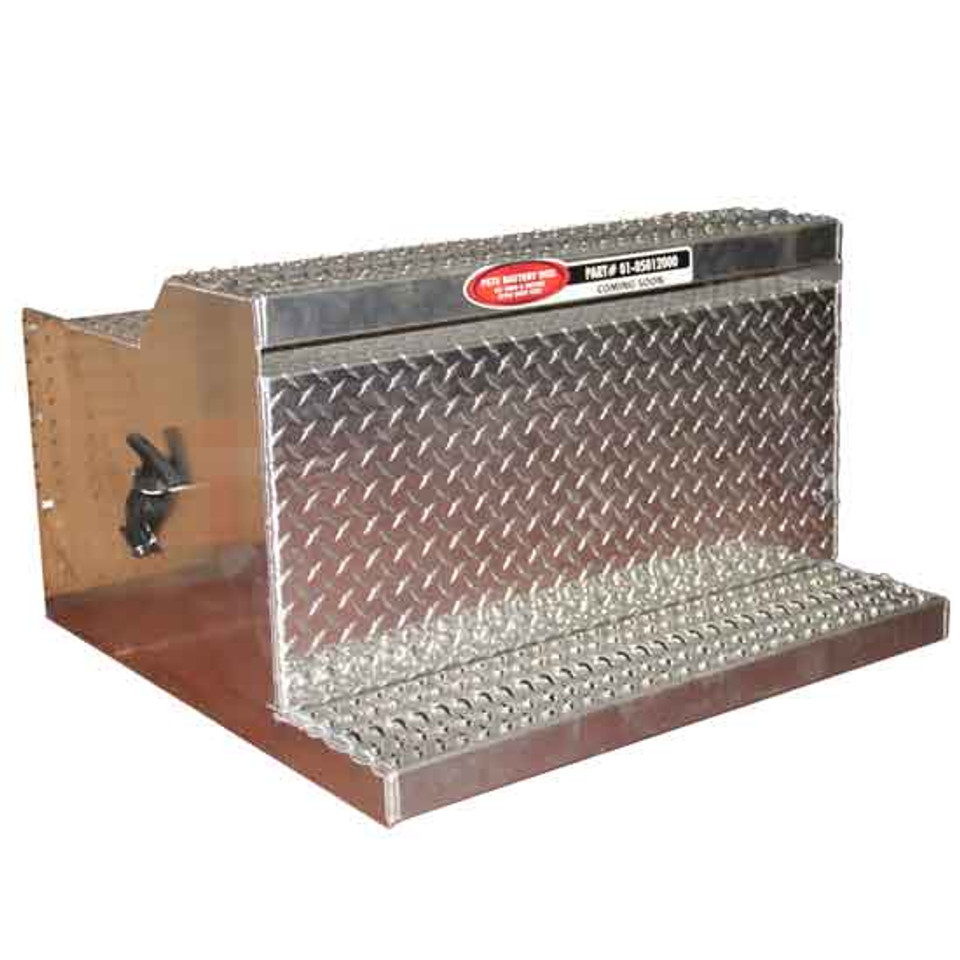 Aluminum Diamond Plate Battery Box with Step (378,379,388,389) 01-05012000