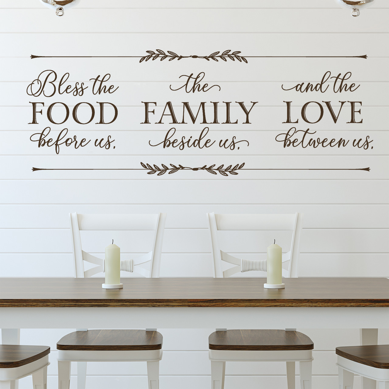 Bless This Food Before Us Decal - Food Blessing Prayer