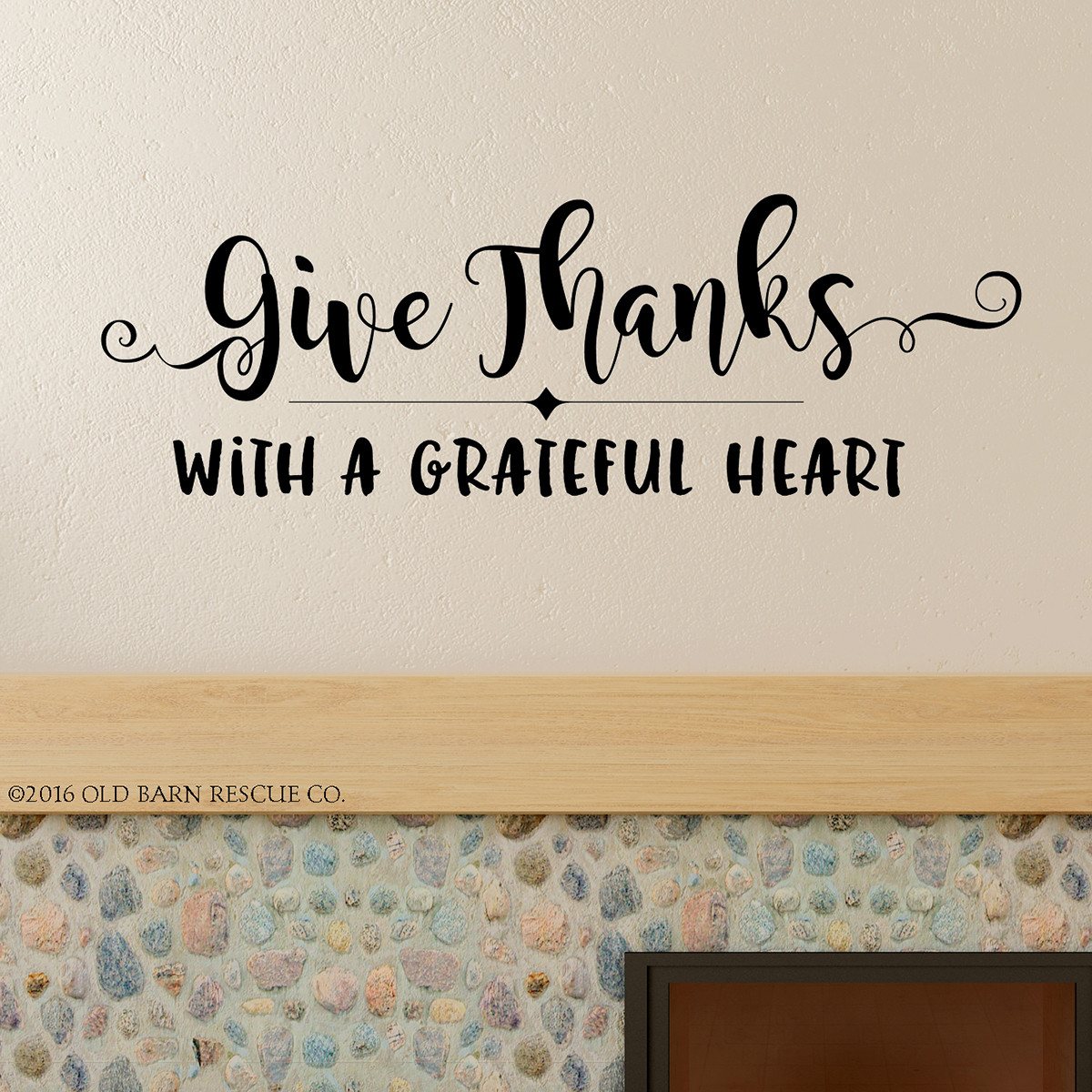 In everything give thanks | Scripture Wall Art | Hand Drawn - Old Barn ...