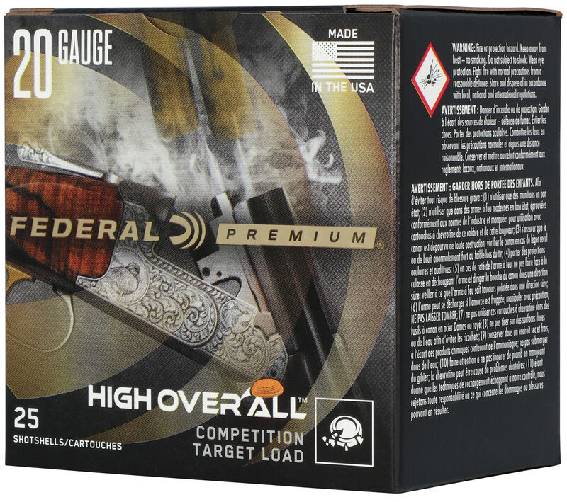 Federal HOA 20ga 2 3/4" 7/8oz 1200fps #7.5 Case- 250rds - Clay Shooters ...