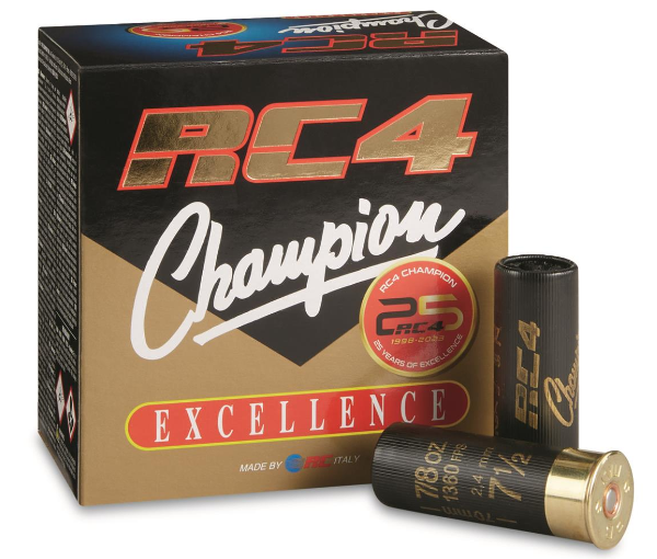 RC 4 Champion Excellence 12ga, 1oz 1290FPS #7.5 Lead Shot - Flat (10 ...