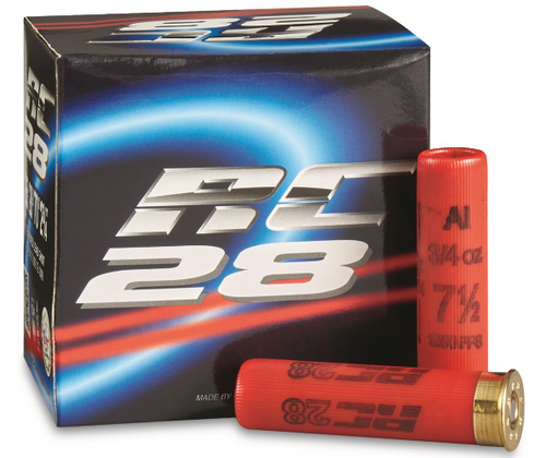 RC28 28ga 3/4oz 2-3/4" 1250FPS #7.5 Shot - Case - 10 boxes/250 Rounds ...