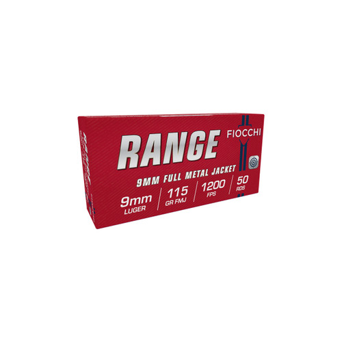 Fiocchi 9mm FMJ 115gr Range Case - 1,000 rds - Clay Shooters Supply