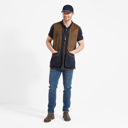 SCHOFFEL GRIMSTHORPE CLAY SHOOTING VEST TRUE NAVY - Clay Shooters Supply