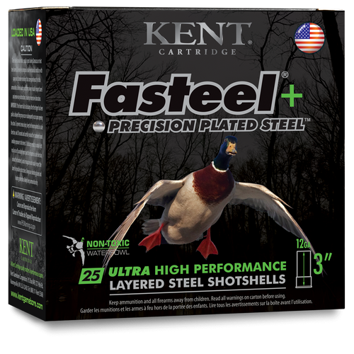 Kent Fasteel+ 12ga 3" 1 1/4oz #4x6 Stacked- Case 250rd - Clay Shooters ...