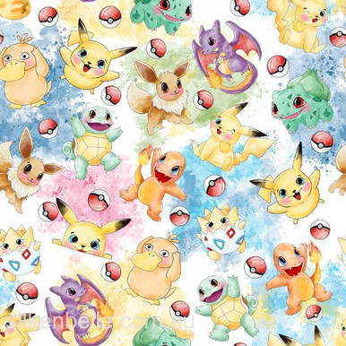 Pokemon Pikachu Cotton Woven Fabric