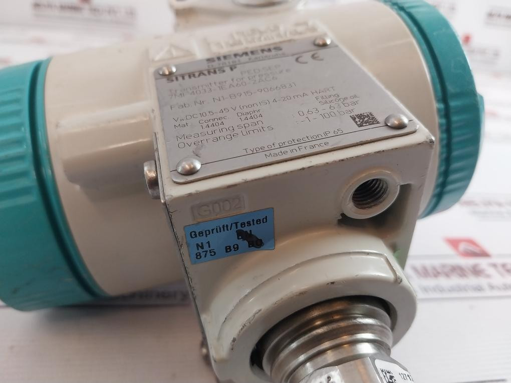 Siemens 7Mf4033-1Ea60-2Ac6 Pressure Transmitter Ip65