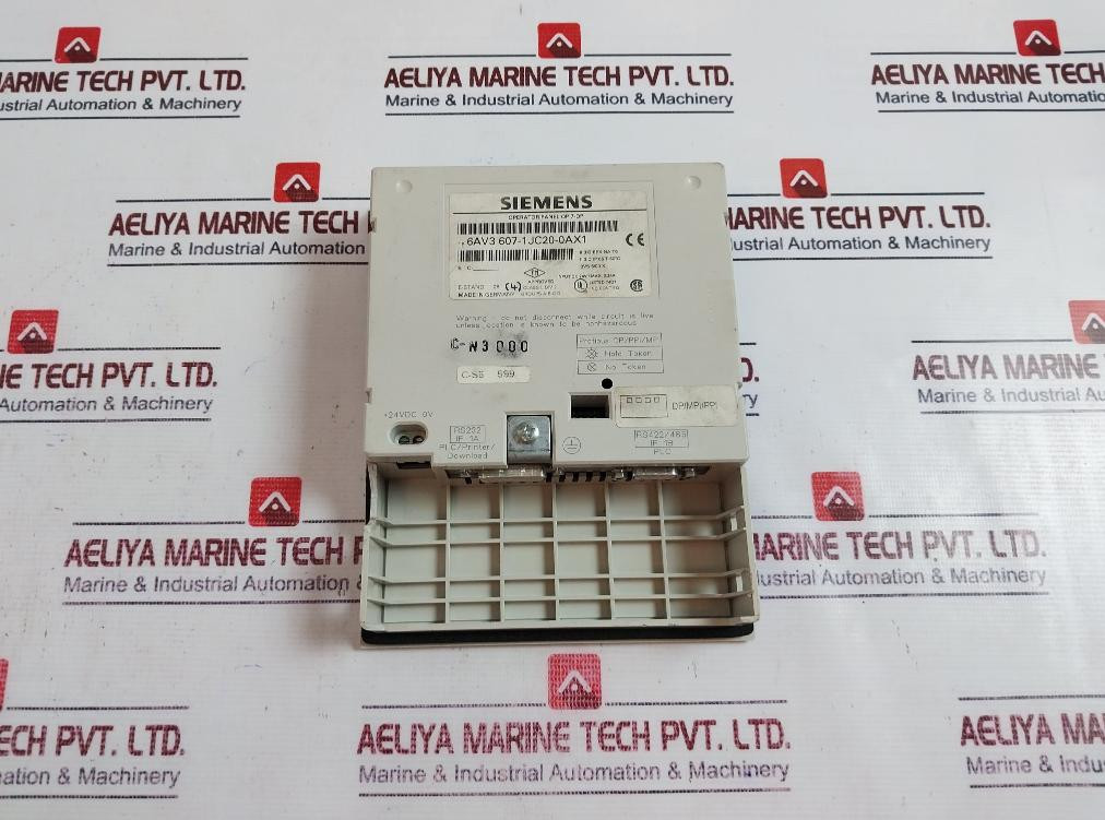 Siemens 6Av3 607-1Jc20-0Ax1 Simatic Op7 Operator Panel (Not Working)