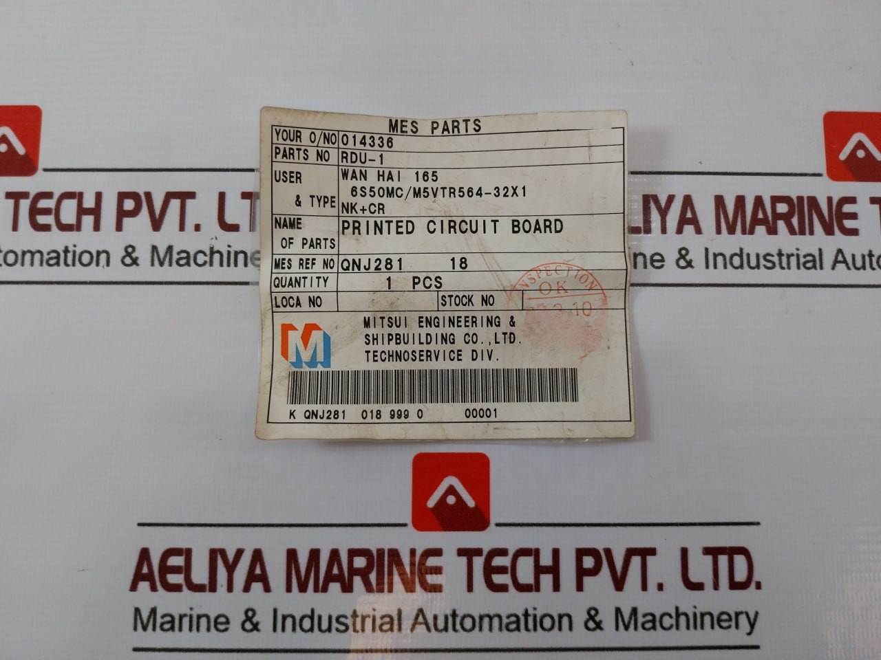 Mitsui Rdu-2-b 1-1079 Printed Circuit Board Rdu-2B Rdu-1