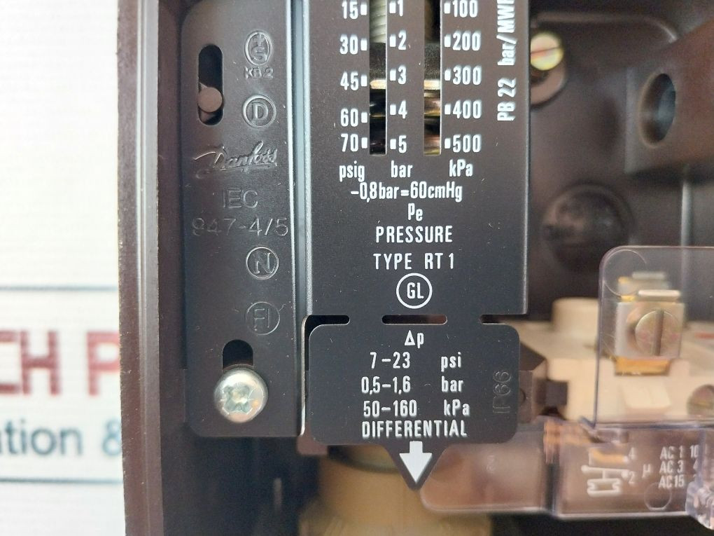 Danfoss Rt 1 Pressure Control Switch
