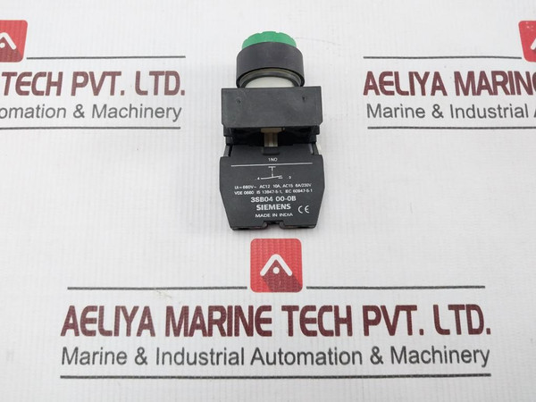 Siemens 3Sb12 02 0Le01 Raised Actuator-green With Contact Block W/O ...