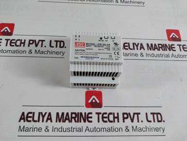 Mean Well Dr-30-24 Power Supply Input 100-240Vac 1.1A