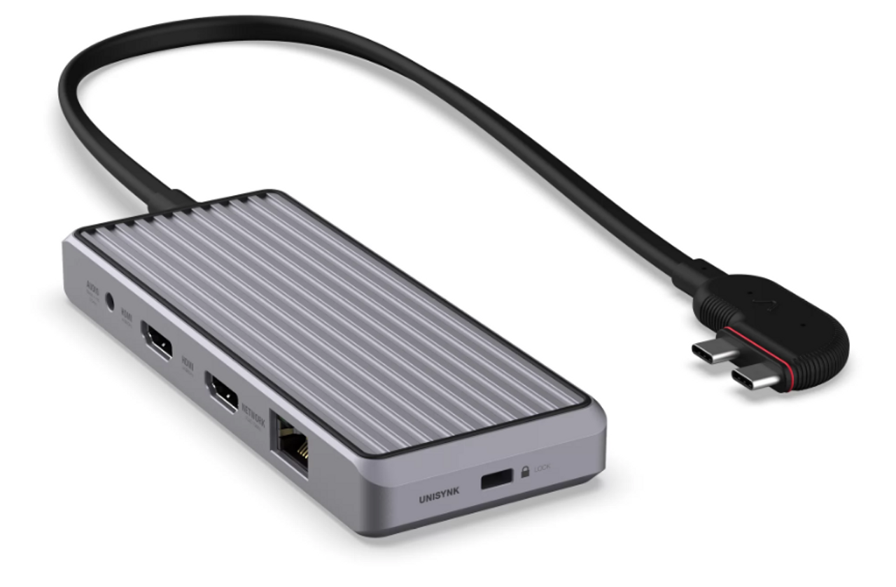 UNISYNK USB-C 10 Port Dual Screen Docking Hub fo UNISYNK USB-C 10 Port Dual Screen Docking Hub fo