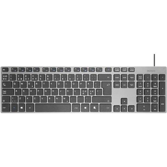 DELTACO Wired Slim Office Keyboard