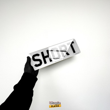 Bespoke Shortened Number Plates