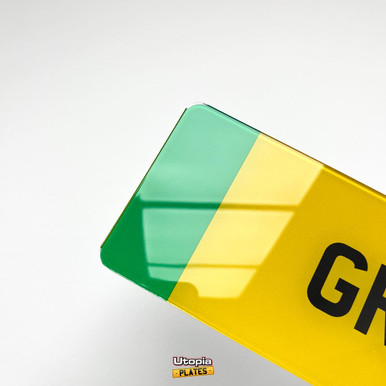 Green Flash for number plates