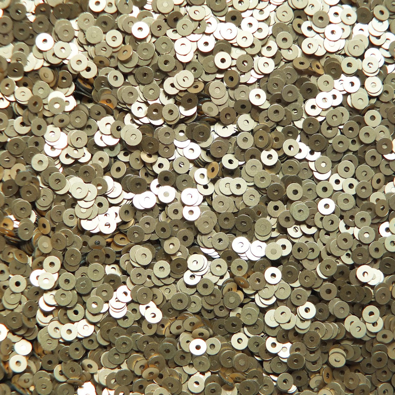 3mm Sequins Gold Matte Silk Frost - SequinsUSA