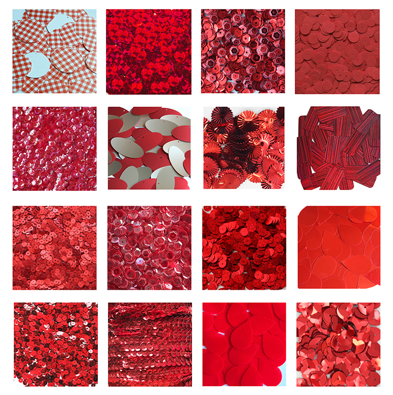 Red Sequins SequinsUSA - SequinsUSA