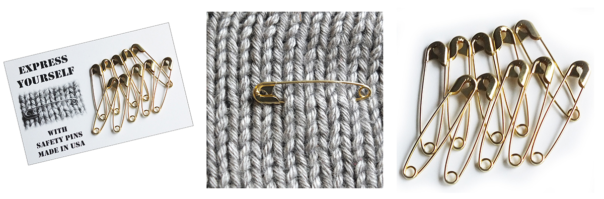 Solidarity Safety Pins Made in USA - SequinsUSA
