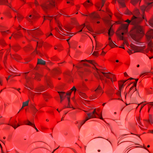 10mm Sequins Red Prism Metallic - SequinsUSA
