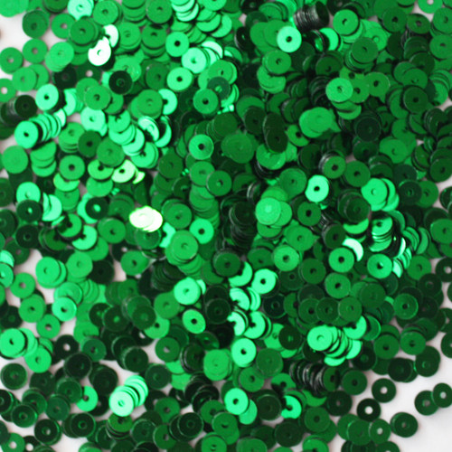 4mm Sequins Green Metallic - SequinsUSA