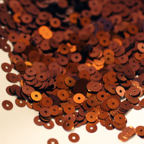 5mm Sequins Bronze Brown Metallic - SequinsUSA