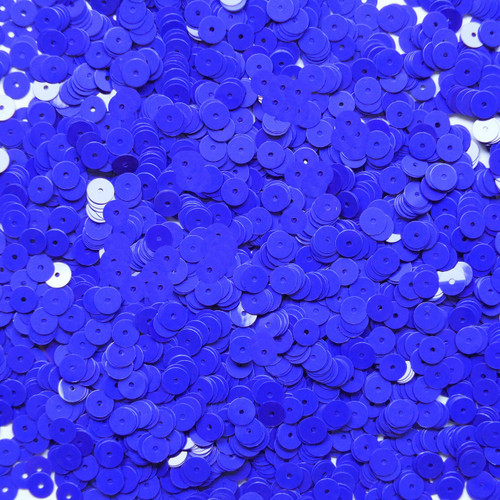 6mm Sequins Royal Blue Opaque - SequinsUSA