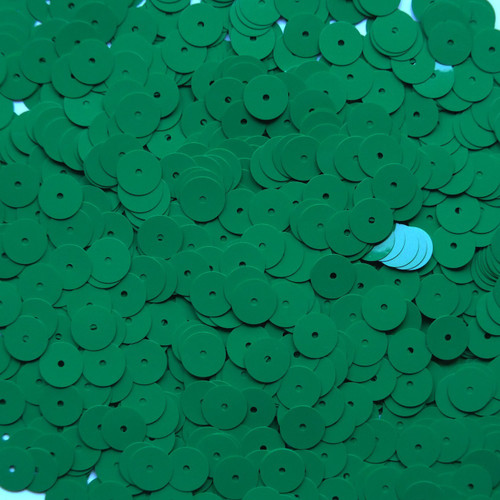 8mm Sequins Green Opaque - SequinsUSA