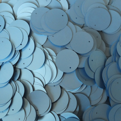20mm Sequins Top Hole Light Blue Matte Silk Frost - SequinsUSA 20mm Sequins Top Hole Light Blue Matte Silk Frost - SequinsUSA