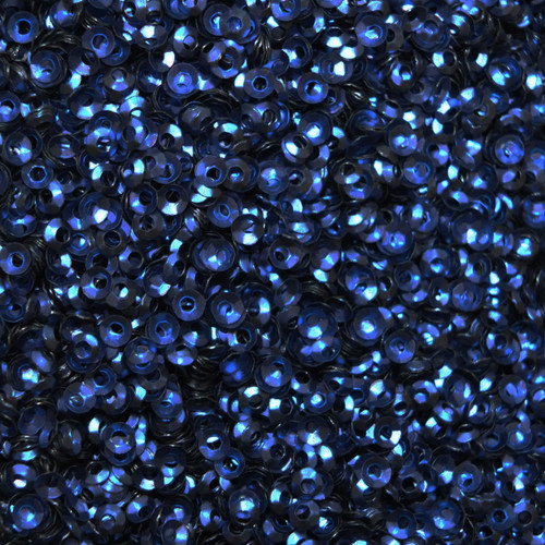 3mm Cup Sequins Cobalt Blue Matte Satin Metallic - SequinsUSA