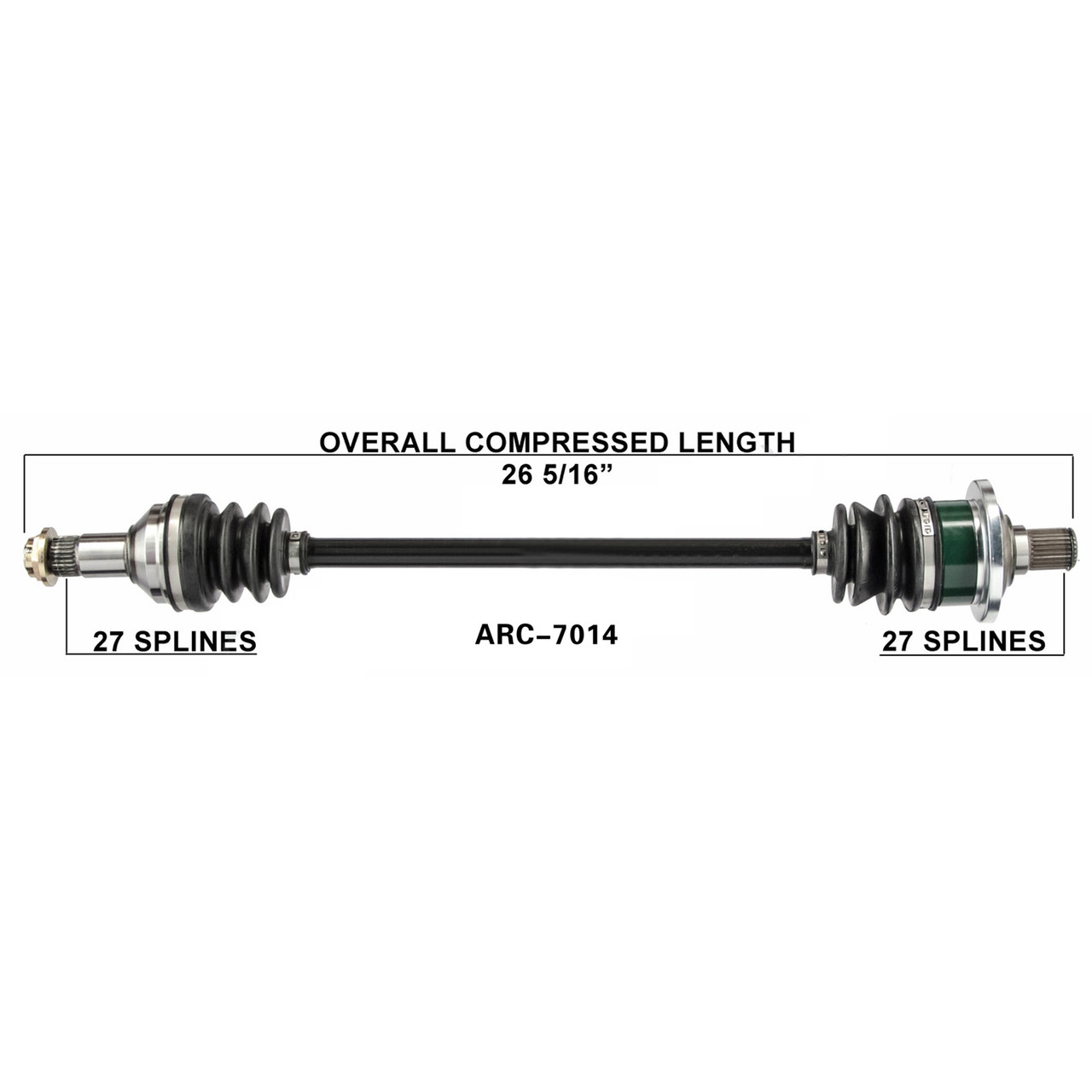 Wide Open Arctic Cat Complete Axle ARC-7014 - J&M ATV/UTV Supply of TN, Inc