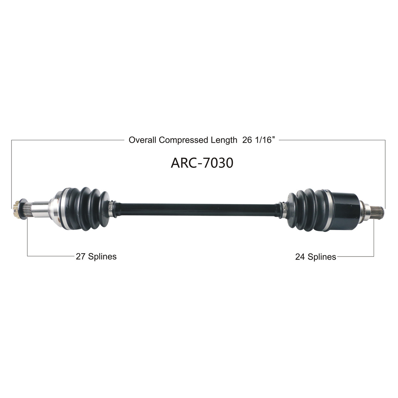 Wide Open Arctic Cat Complete Axle ARC-7030 - J&M ATV/UTV Supply of TN, Inc