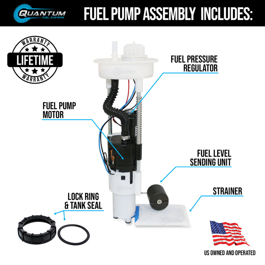 QFS OEM REPLACEMENT FUEL PUMP ASSEMBLY, HFP-A3963 - J&M ATV/UTV Supply ...