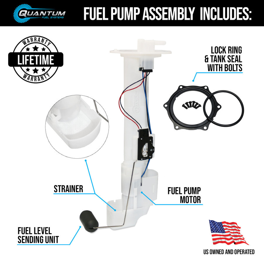 QFS DIRECT REPLACEMENT FUEL PUMP ASSEMBLY, HFP-A490 - J&M ATV/UTV ...