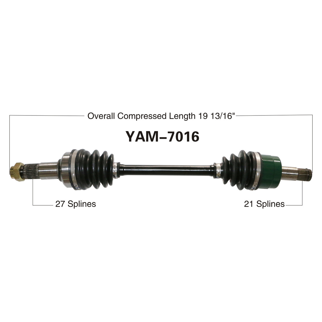 Wide Open Yamaha Complete Axle YAM-7016 - J&M ATV/UTV Supply of TN, Inc