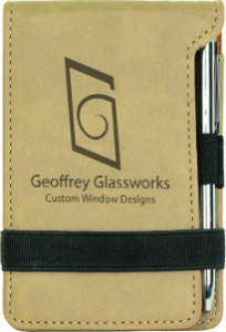 Tan Small Notepad Leatherette Small Business Porfolio ...