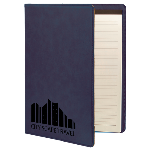 Engraved Portfolio | Blue Personalized Business Portfolio