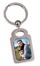 Silver Rectangle Sublimatable Keychain | MileHighLaserEngraving