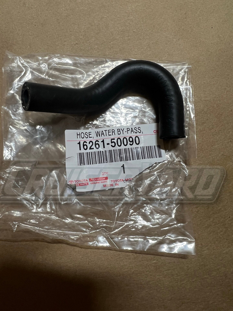 New Toyota Land Cruiser OEM 1UZ 2UZ 3UZ Water By-Pass Hose 16261-50090