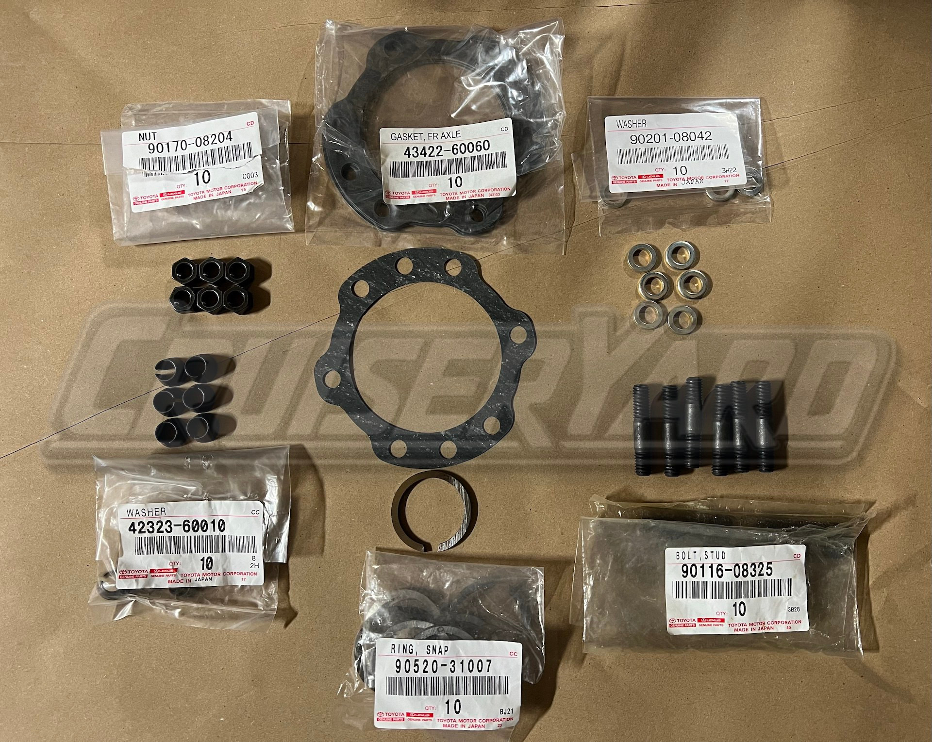 New Toyota Land Cruiser OEM FJ80 FZJ80 Outer Front Axle Kit
