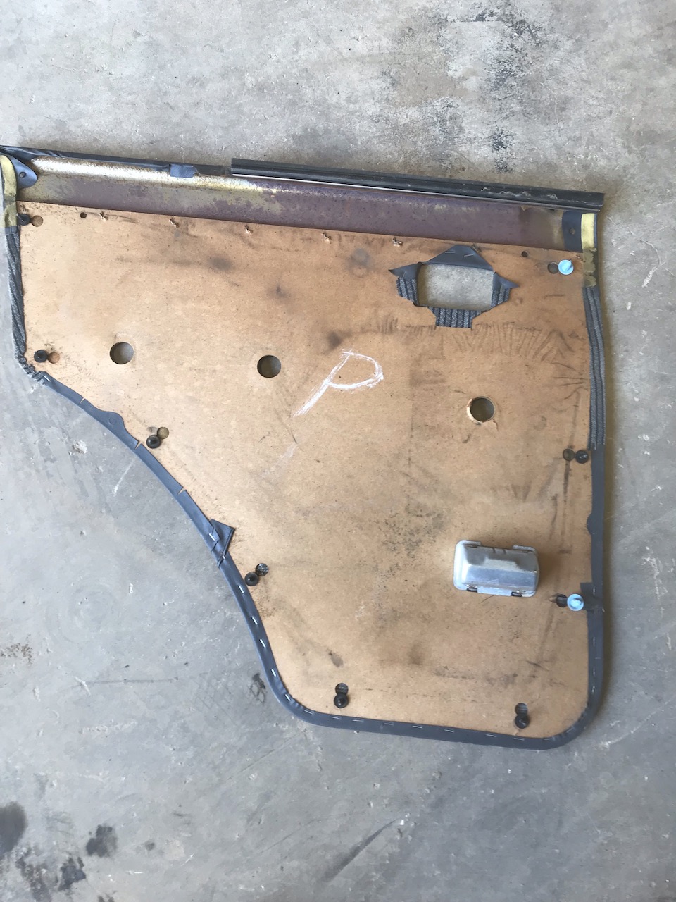 60 Series, Passenger Side Rear Door Panel, Gray/Blue - CruiserYard