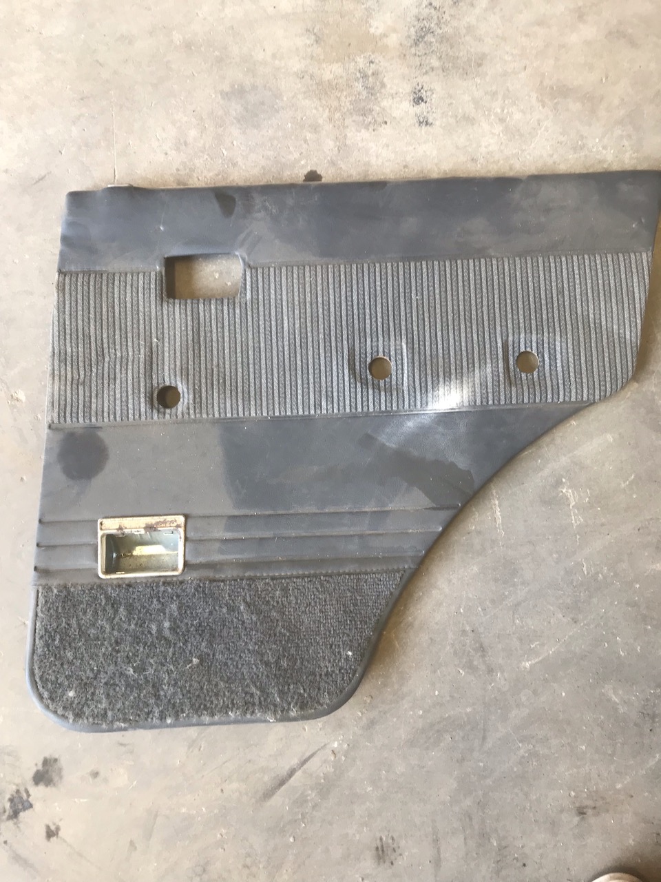 60 Series, Passenger Side Rear Door Panel, Gray/Blue - CruiserYard