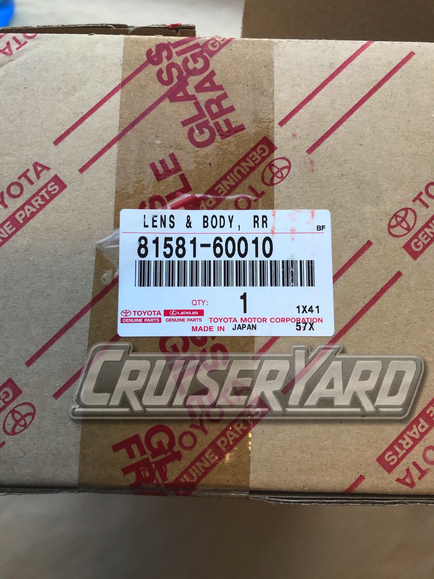 New Toyota Land Cruiser OEM Right Rear Inner Taillight 81581-60010 ...