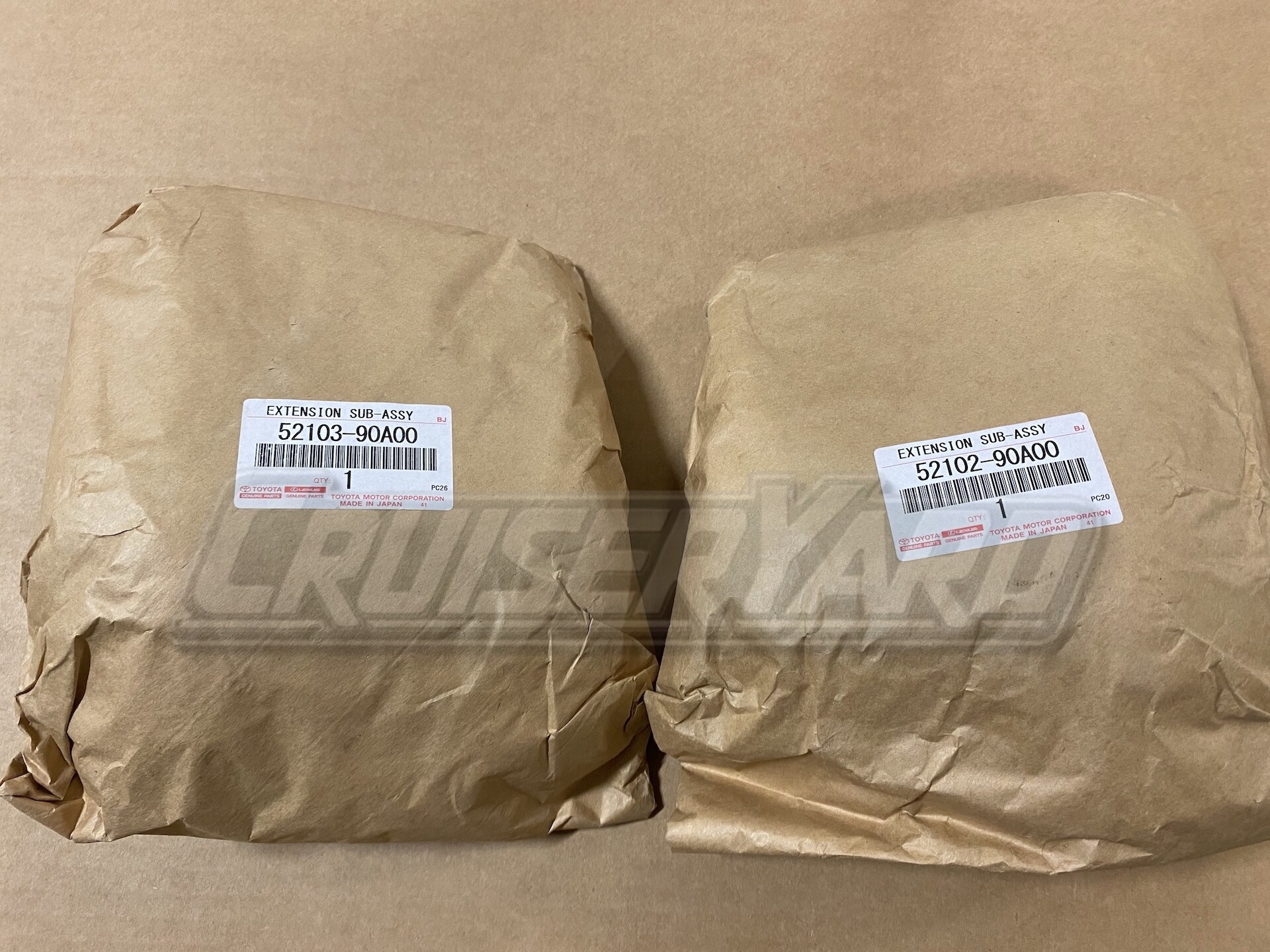 New Toyota Land Cruiser FJ62 Pair of Front OEM Bumper Corners - CruiserYard