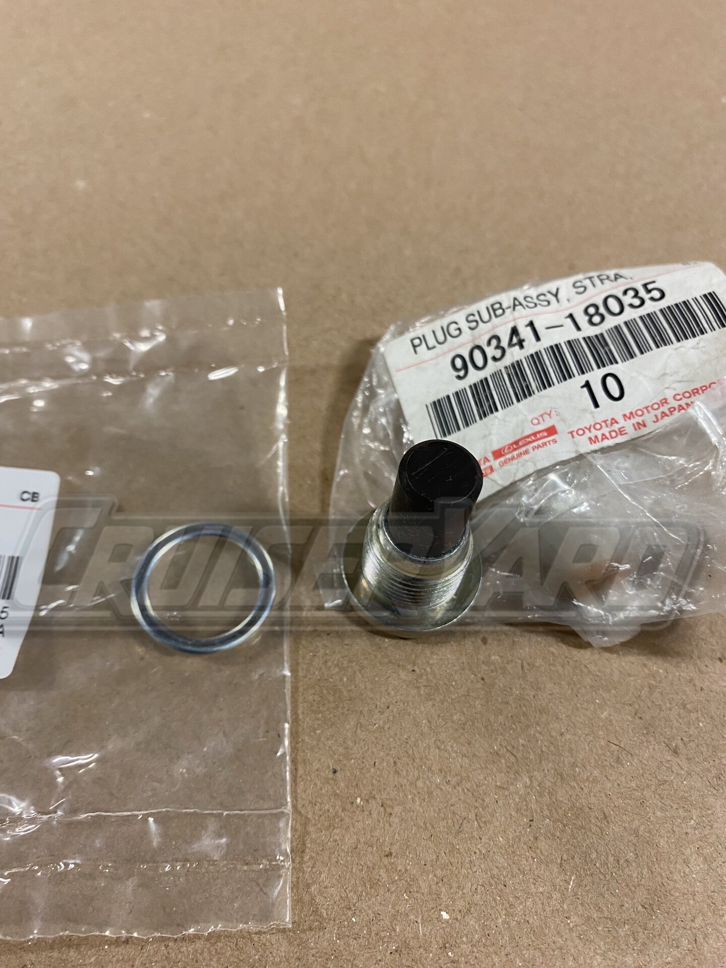 New Toyota Land Cruiser Lexus OEM Front Diff Drain Plug and Washer ...