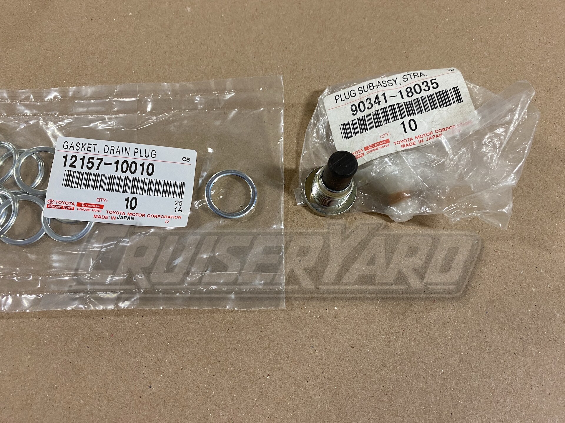 New Toyota Land Cruiser Lexus OEM Front Diff Drain Plug and Washer ...