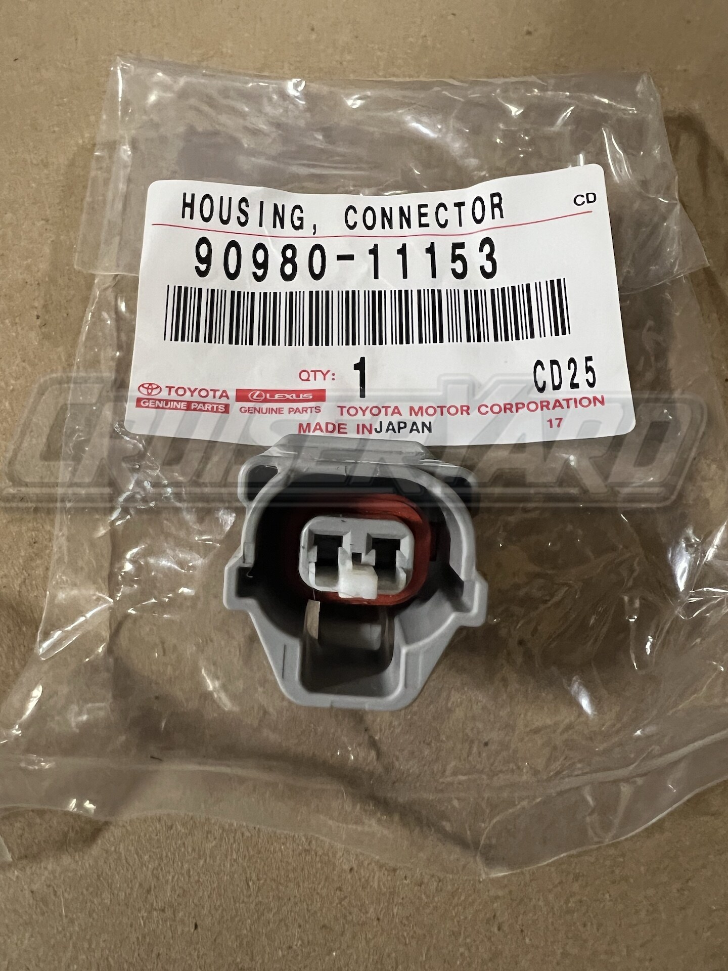 New Set of 2 OEM Toyota Land Cruiser Fuel Injector F Connector 90980-11153