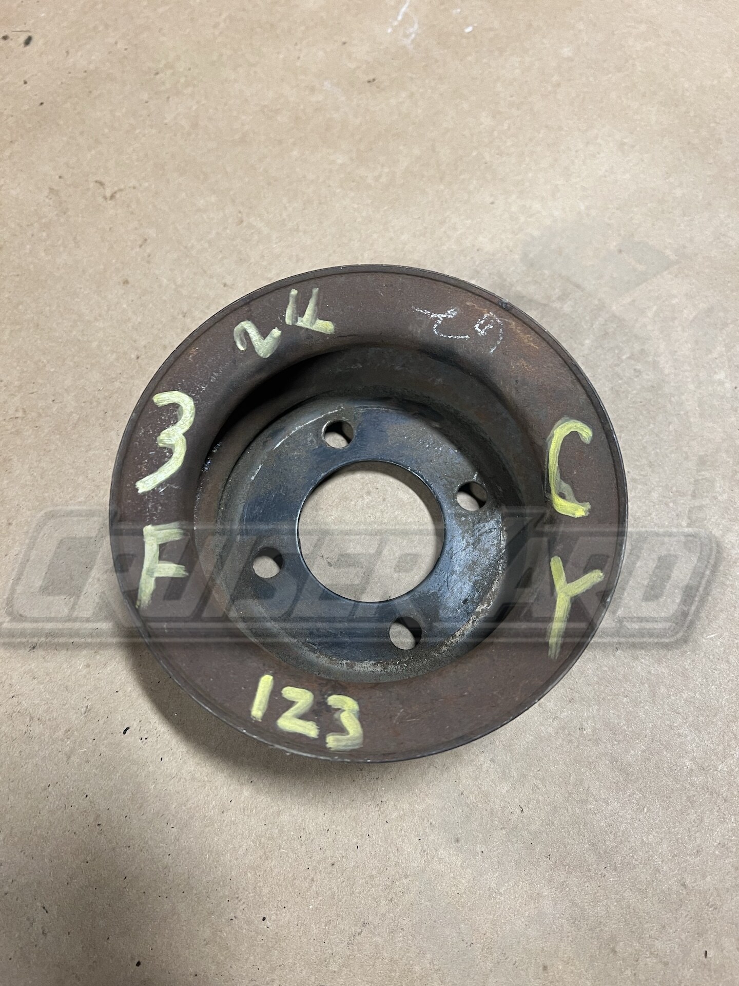 Toyota Land Cruiser FJ40 FJ60 FJ62 FJ80 2F 3F Water Pump Pulley 16173 ...