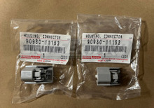 New Set of 2 OEM Toyota Land Cruiser Fuel Injector F Connector 90980-11153