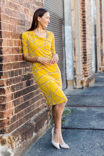 Preloved bird by design The Lined Asymmetrical Neckline Dress ...